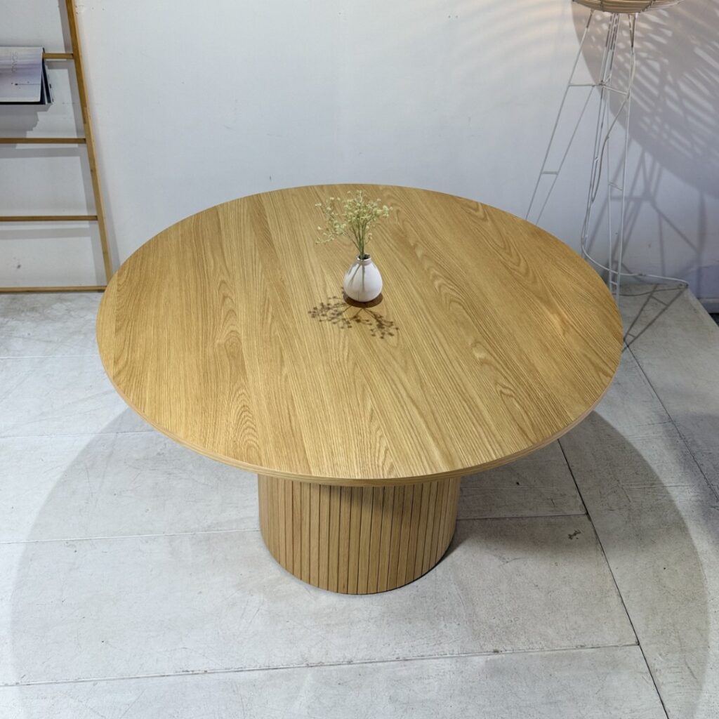 Marina - 150cm | Natural Round Dining Table - Mentone Furniture ...